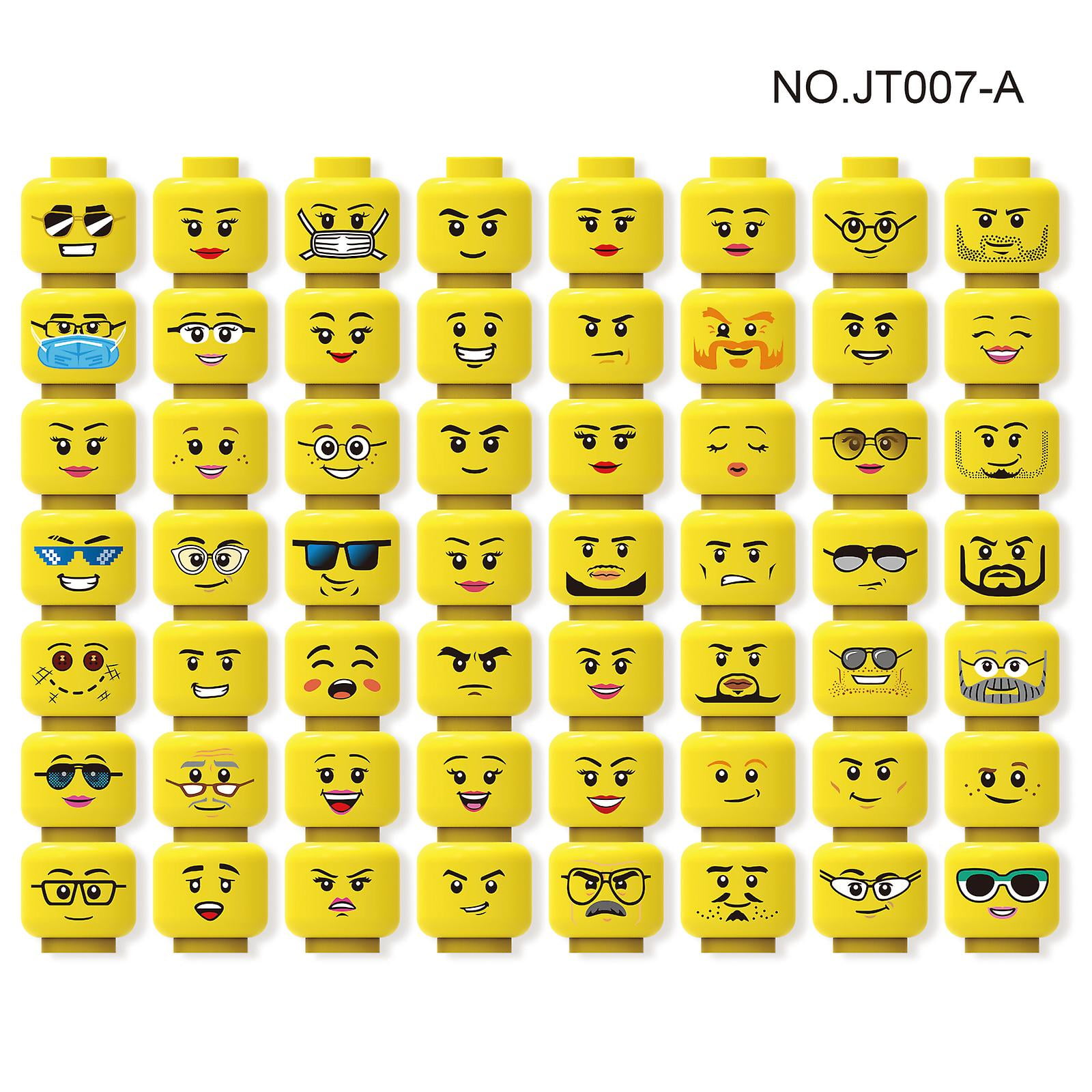Click here for Zmnew 56pcs Minifigure Expressions Set Minifigures... prices