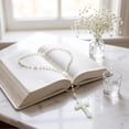 100 Pcs Glow in The Dark Rosary – 16.53 Inch Long White Rosary ...