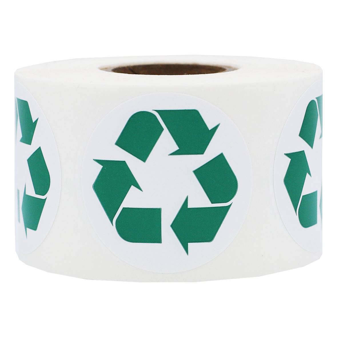 Recycle Logo Circle Stickers, 1.5 Inches Round, 500 Labels on a Roll ...