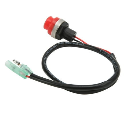 Emergency Engine Kill Switch, Red Universal Outboard Start Stop Button ...