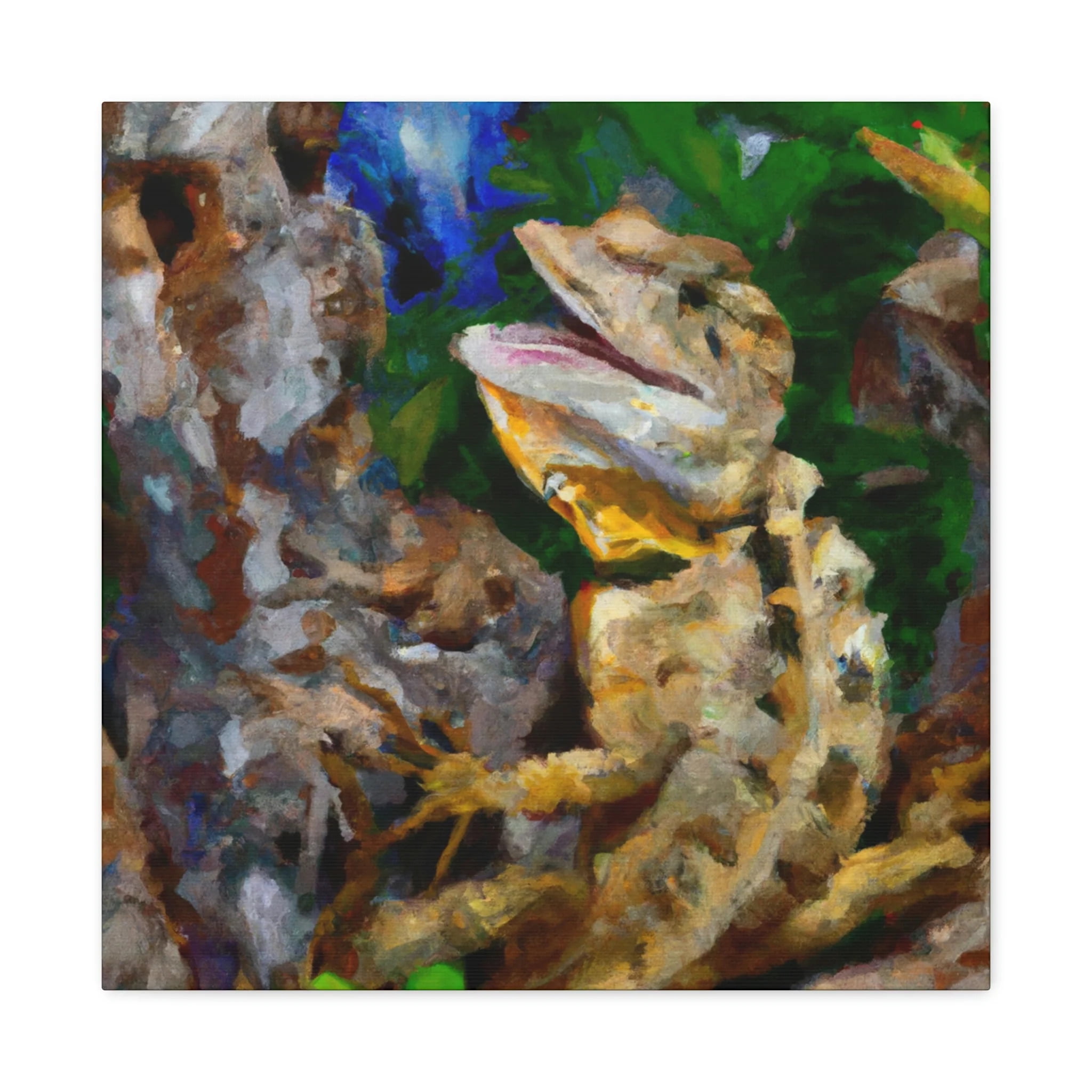Lively Lizard Landscape - Canvas - Walmart.com