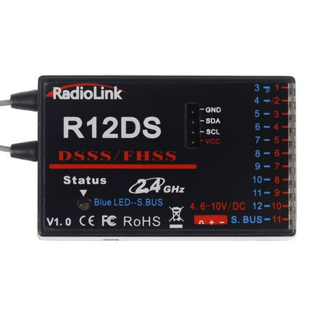 Radiolink R12DS Rc Receiver 2.4G Signal SBUS And PWM Signals Output ...