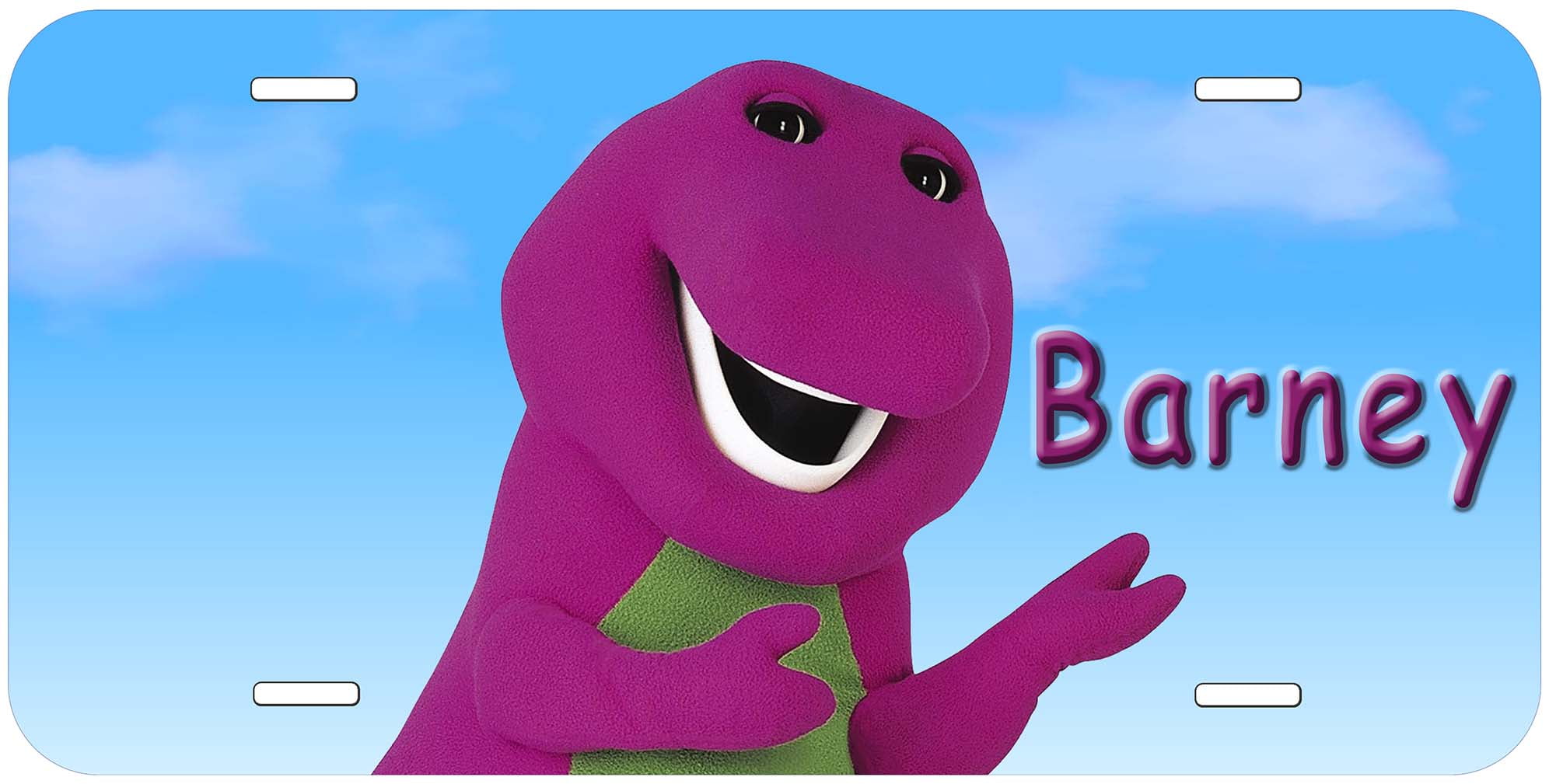 Barney Novelty Car Auto License Plate - Walmart.com