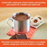 IMUSA USA Aluminum Coffee Cup, 1.25 Quart Silver Mug for Camping ...