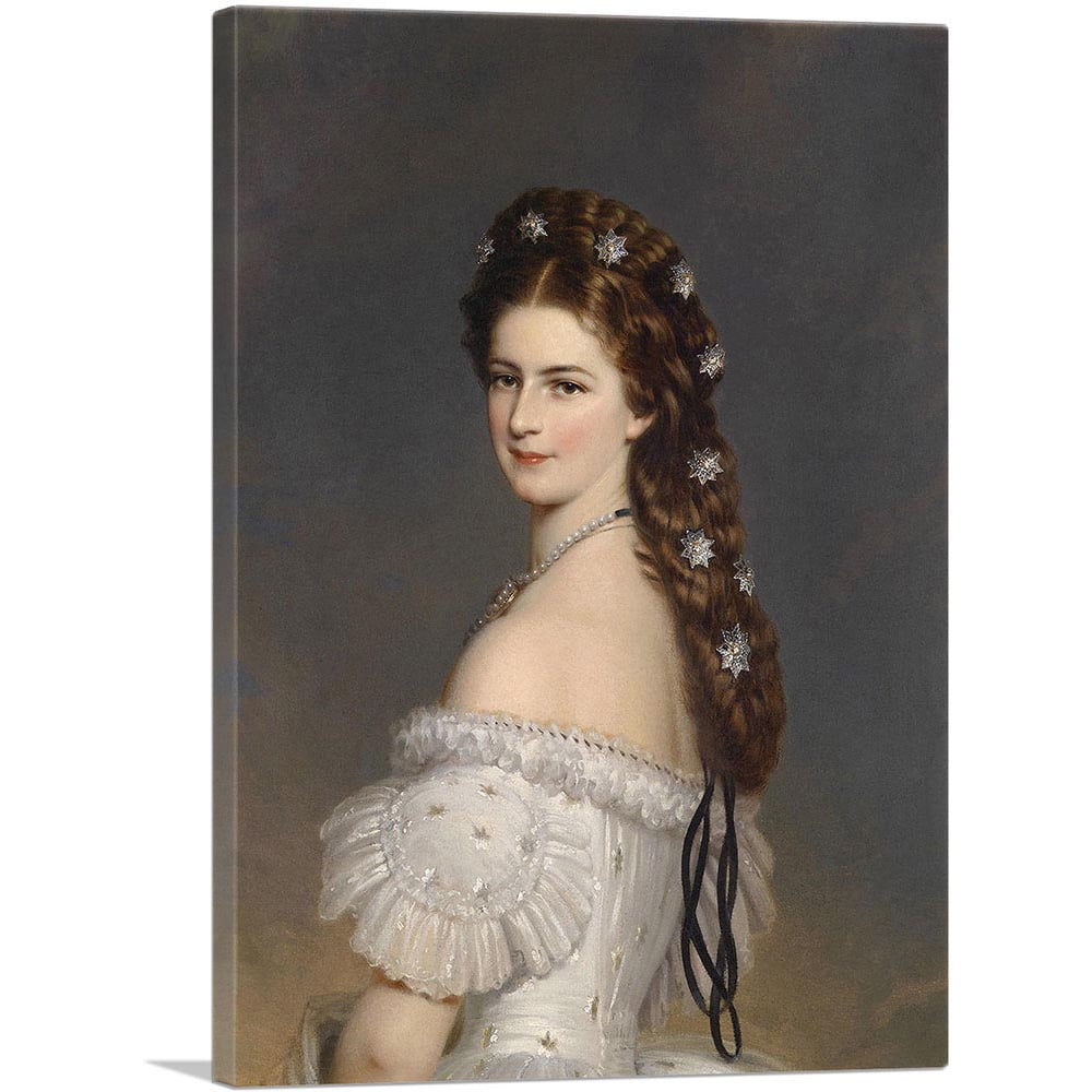 ARTCANVAS Empress Elisabeth With Diamentsternen Canvas Art Print by ...