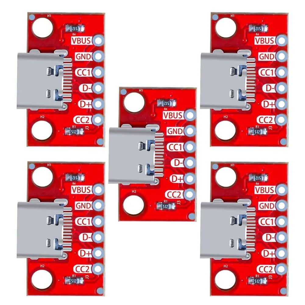 5PCS/Lot USB Type-C Breakout Board Serial Basic Breakout Female ...