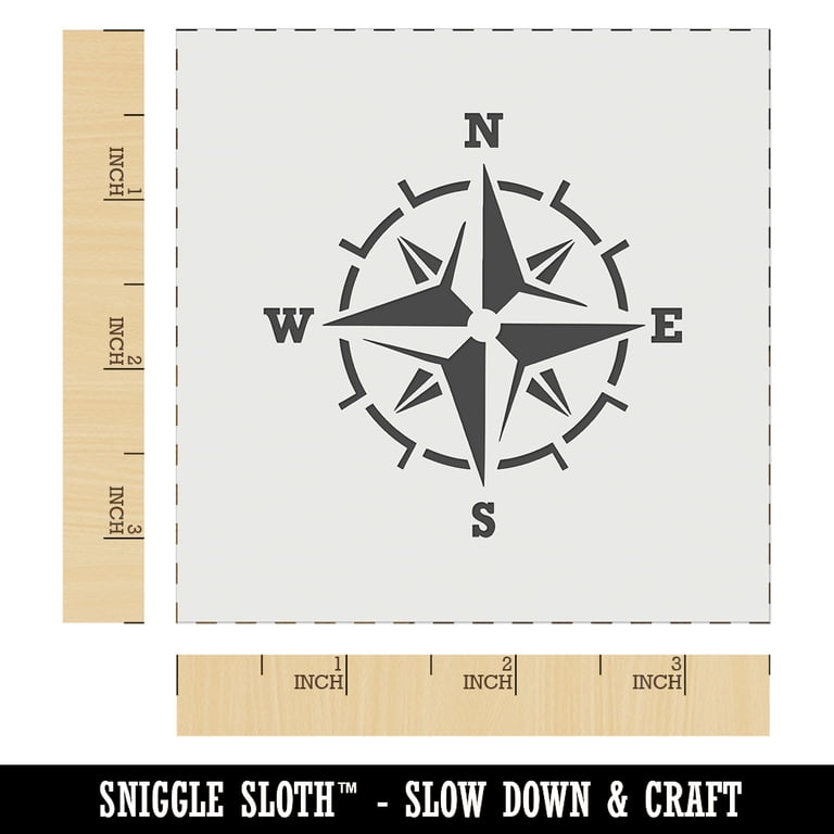Nautical Compass Star Stencil