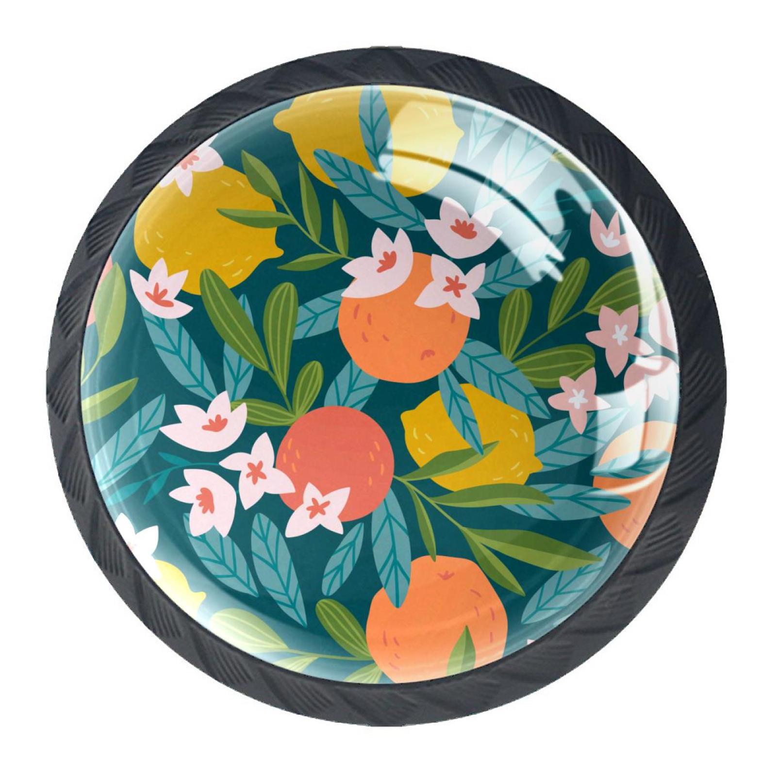 4 Pcs Tropical Summer Fruit Knobs for Kitchen Cabinet Cupboard Dresser ...