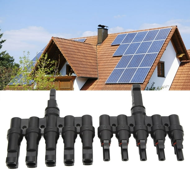 Solar T Connector, Female Male Solar Panel Splitter Easy Installation ...