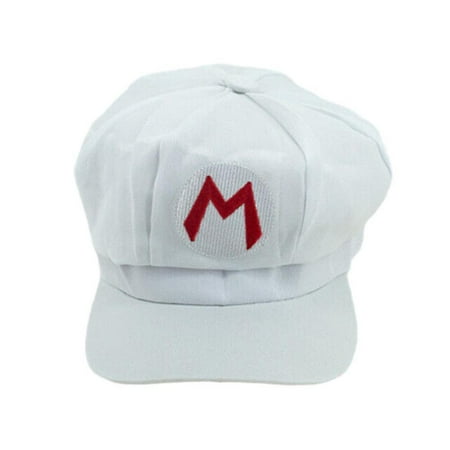 Super Mario Bros Hat Luigi Letter Printed Cosplay Newsboy Cap Baseball ...