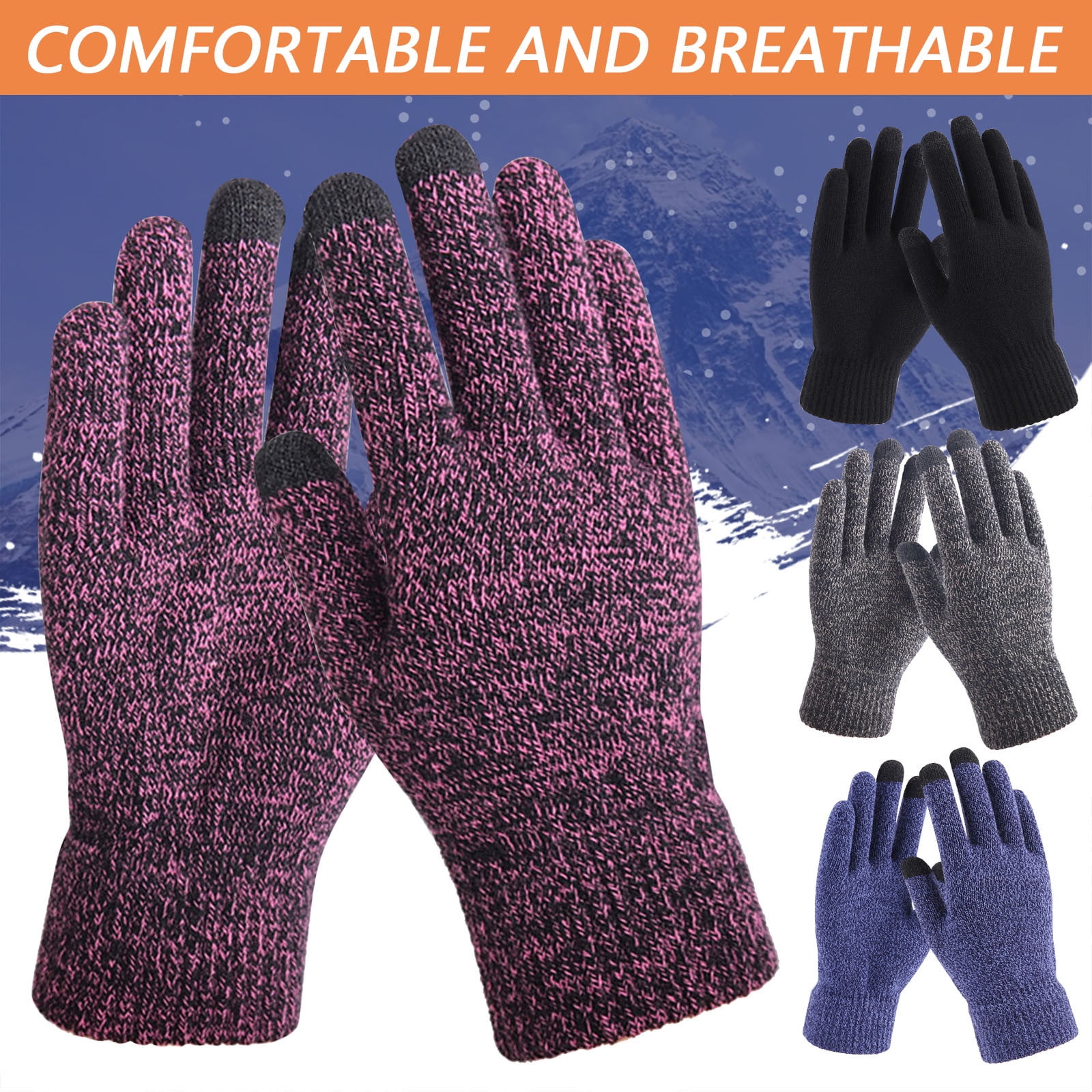 Click here for Cameland Winter Cold Proof Knitted Gloves Warm Plu... prices