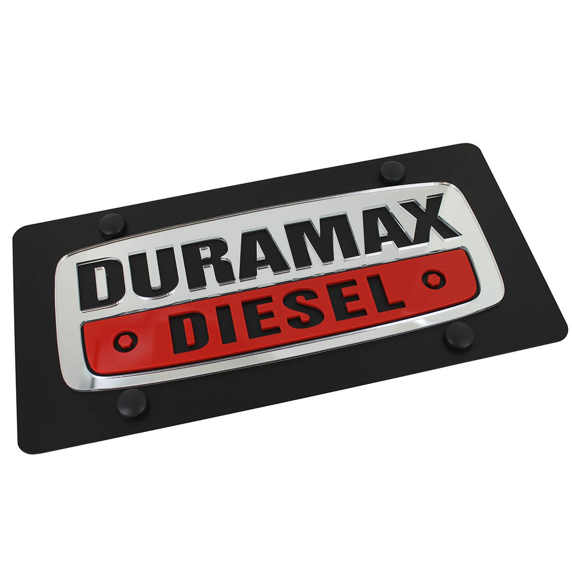 GM Duramax Diesel Logo License Plate (Black) - Walmart.com