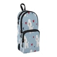 Backpack Pencil Case, 3 Compartment Large Capacity Oxford Fabric Pencil ...