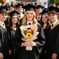 Sunflower Scented Graduation Bear Doll Bouquet, Adorable Plush Bear ...