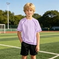 XFeng Boy's UPF 50 Rash Guard Swim Shirts Short Sleeve Sun Protection ...