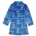 Sonic The Hedgehog, Tails and Knuckles Blue Fleece Boy's Bathrobe, Robe ...