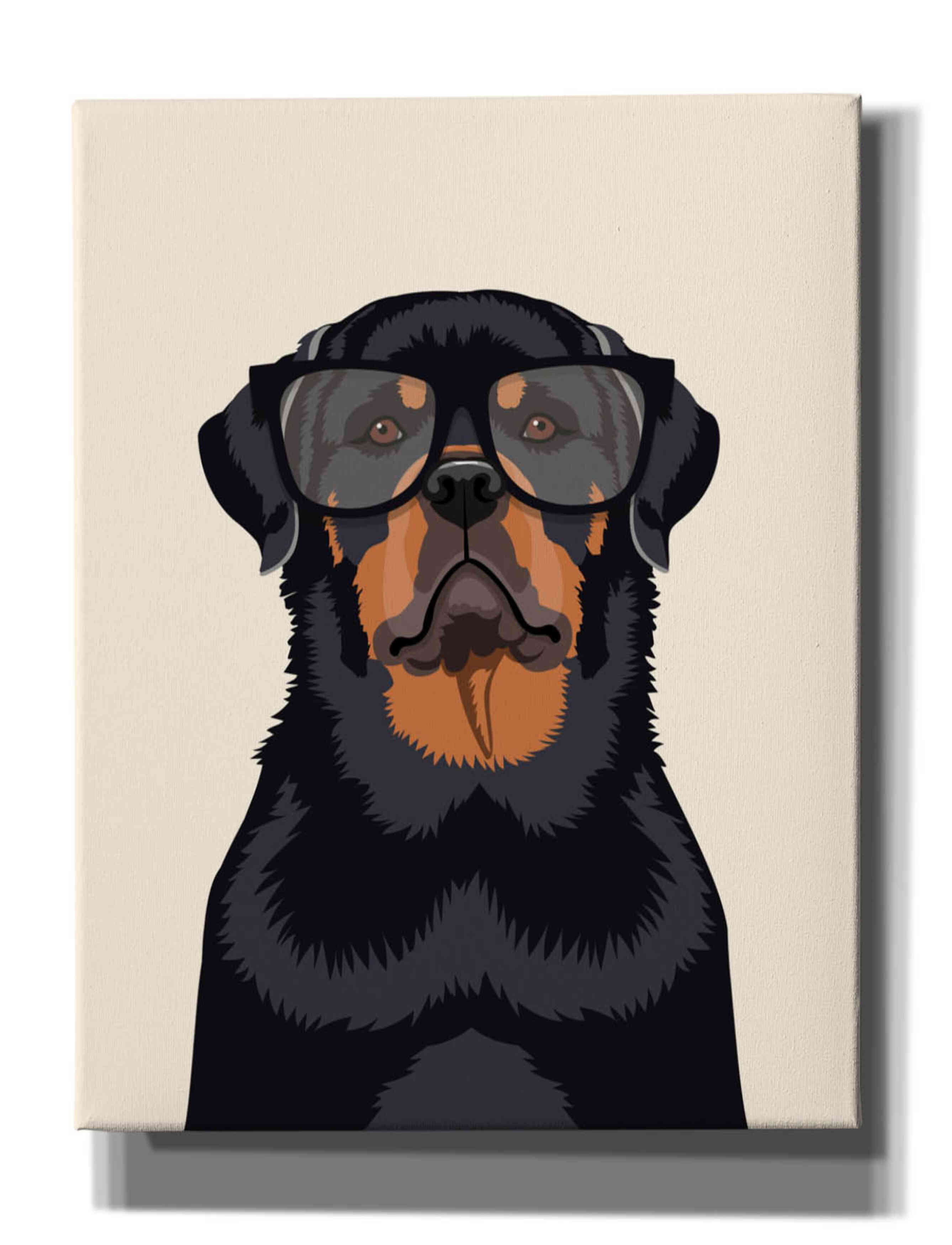 Epic Graffiti 'Rottie Tan' by Debbie Gray, Canvas Wall Art, 26"x34 ...