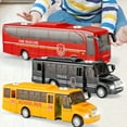 Pull Back Bus Rescue Vehicle Toy Police Bus Fire Rescure Bus School Bus ...