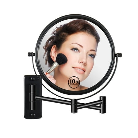 Click here for Lansi Wall Mounted Makeup Mirror - 1x/10x Magnifyi... prices