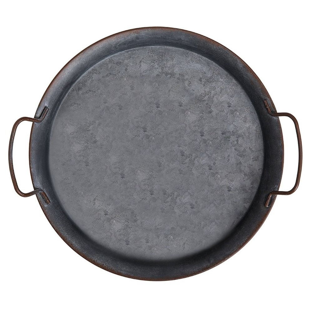 Durable Iron Craft With Handle Round Bread Trays Storage Bread Serving ...