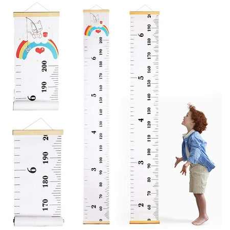 2 Pack Growth Charts for Kids - 79 x 7.9 Inches Canvas Removable Height ...