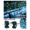 Christmas Net Lights 132 LED 6x6ft, Connectable Outdoor Lights for ...
