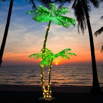 Oumilen 7ft LED Artificial Fake Palm Trees Lights for Decoration ...