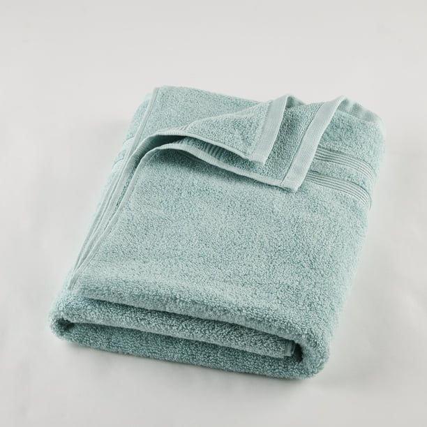 Mainstays Performance Solid Bath Towel, 54" x 30", Classic Mint ...