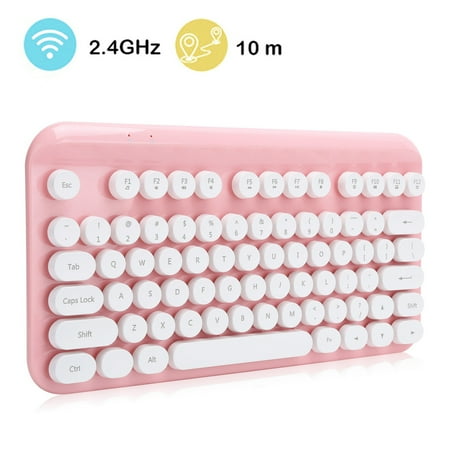 KeyboardYFRUITFUL Y60 2.4G Wireless Keys Wireless Keyboard Punk ...