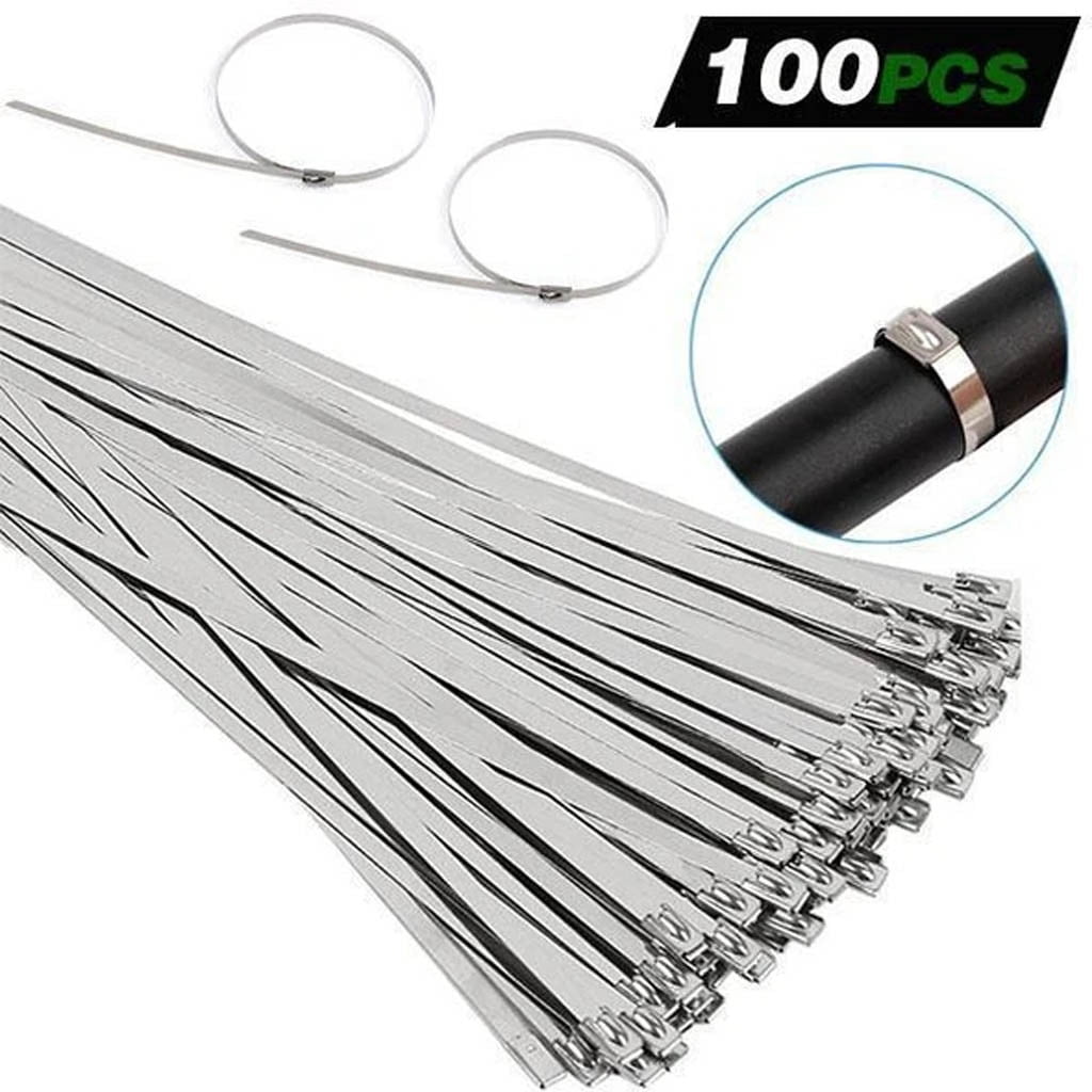 Click here for Dadiaei 100 Pcs Metal Zip Ties 304 Stainless Steel... prices