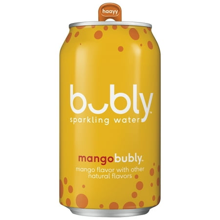 bubly Sparkling Water, Mango, 12 oz Cans (Pack of 18) - Walmart.com