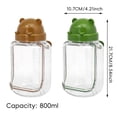 Bear Salad Storage Container - Plastic Portable Salad Bottle with Built ...