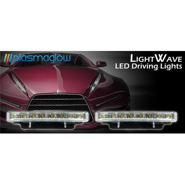 PlasmaGlow 11055 LED Driving Lights -Pro Series - 2-Piece - Walmart.com