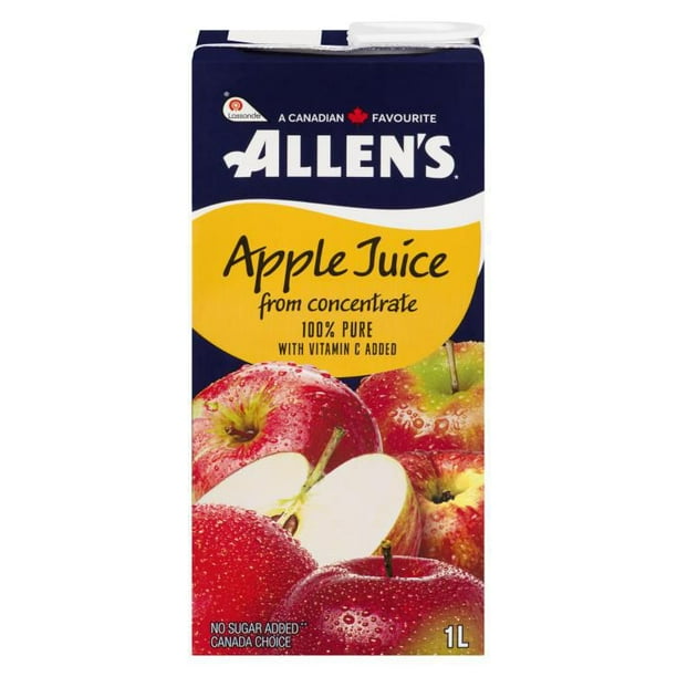 Allens Canadian Favourite Apple Juice 1 Litre - Walmart.ca