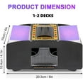 Automatic Card Shuffler 2/1/4/6 Deck,Battery-Operated Electric Poker ...