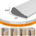 1 Pack*9.8 Ft Self-Adhesive Wedge Foam Window Weather Stripping Door ...