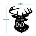 Best Buckin Dad Sign, Funny Gift for Dad, Rustic Metal Wall Art, Made ...