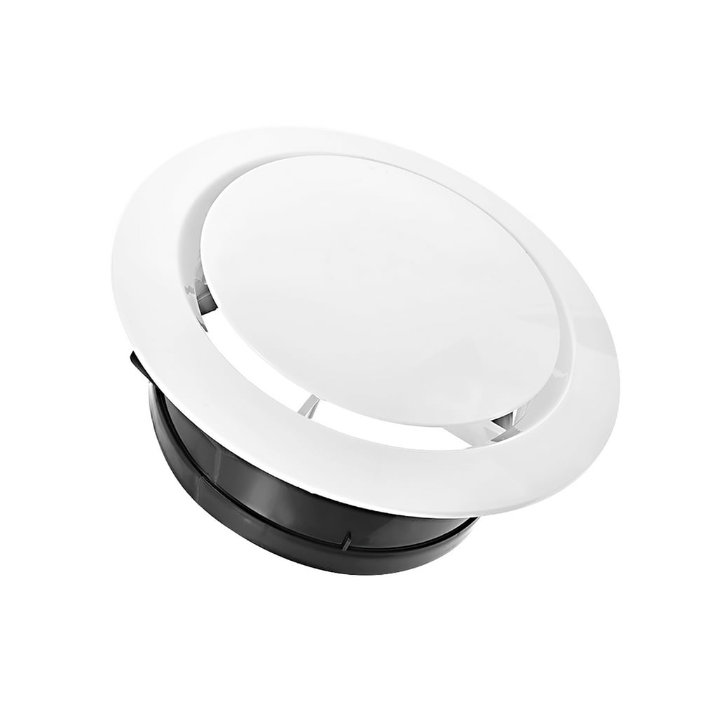 Uxcell ABS Plastic 150mm Adjustable Airflow Round Air Vent - Walmart ...