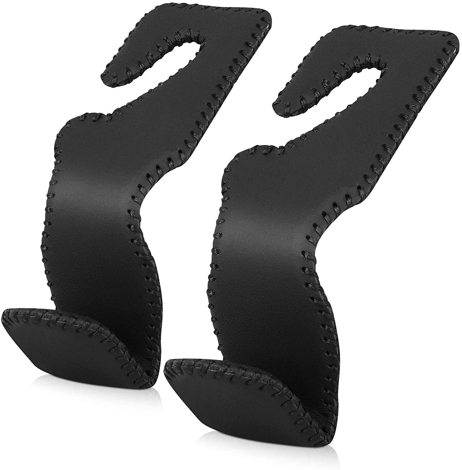 2 Pack Car Seat Headrest Hooks, Front Back Seat Organizer Hanger Metal ...