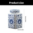Artistic Blue White Ceramics Gingers Jar Multipurpose Storage Jar for ...