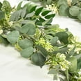 Samhe 6.5Ft Artificial Eucalyptus Garland, Dense Faux Floral Leaf Decor ...