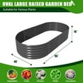 Anleolife 6-Pack 8x4x1.5ft Galvanized Raised Garden Beds Kit, Oval ...