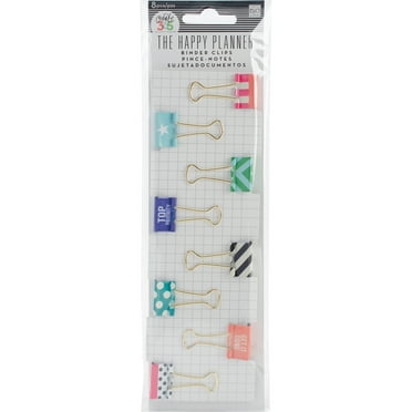 Happy Planner Binder Clips 8/Pkg-Neon - Walmart.com