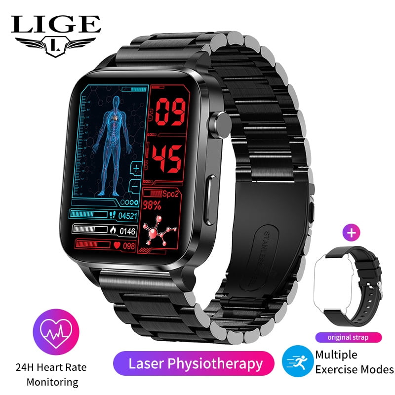 LIGE 2023 Nuevo FCC Blood Glucose Smartwatch Tratamiento de seguimiento ...