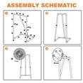 Contixo 2-in-1 Foam Axe Throwing and Bristle Dart Board Set for Indoor ...