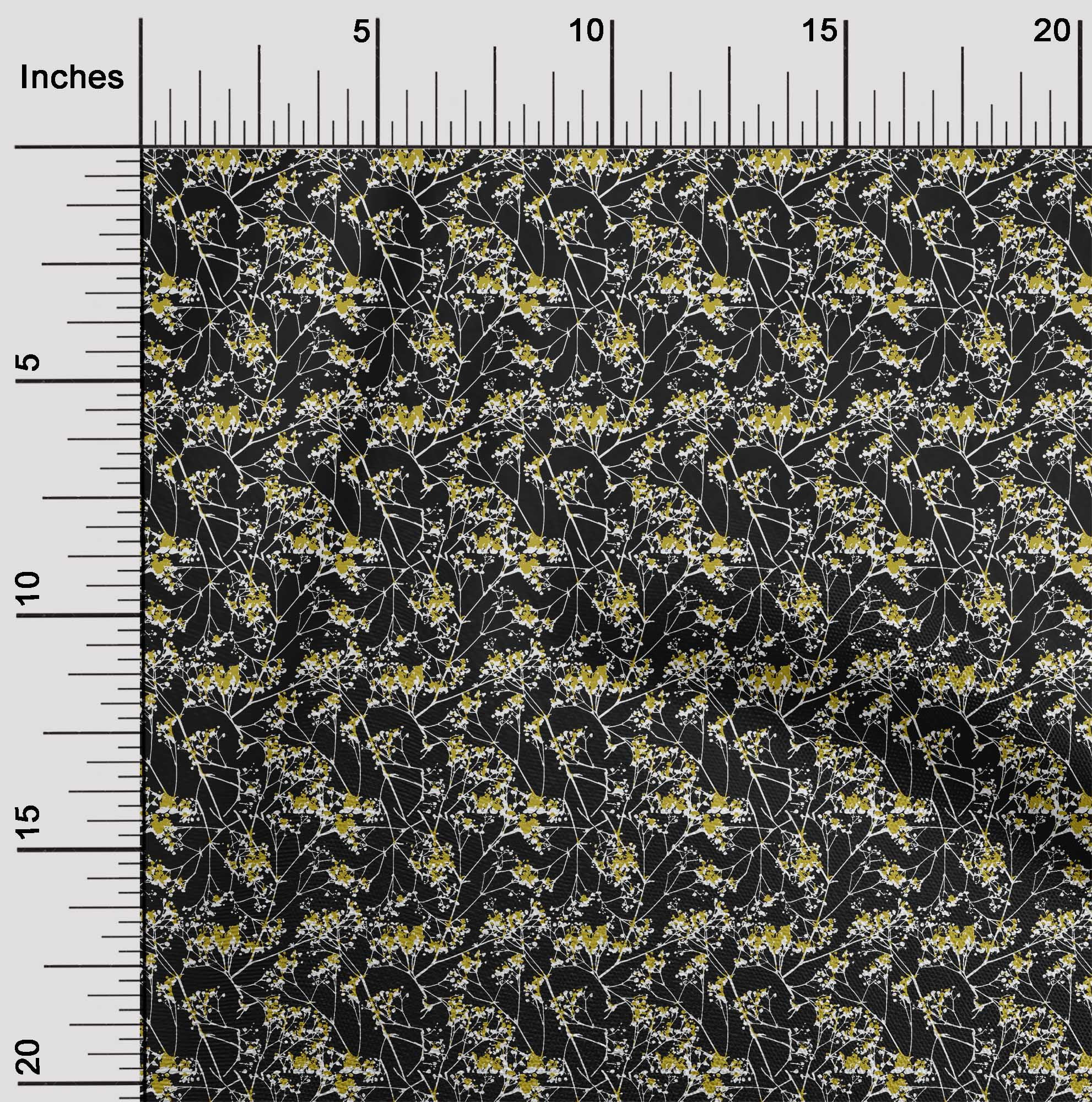 oneOone Cotton Silk Fabric Floral Texture Fabric Prints by Yard 42 Inch ...