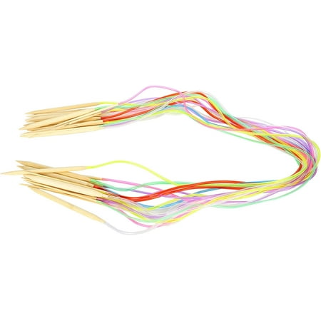 Double End Tube Needles Set, 18 different sizes Bamboo Needles Circular ...