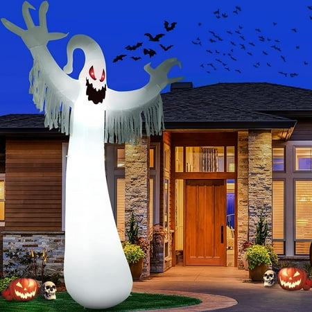 Sizonjoy 12 FT Halloween Decoration Inflatable Ghost, Blow Up Animated ...