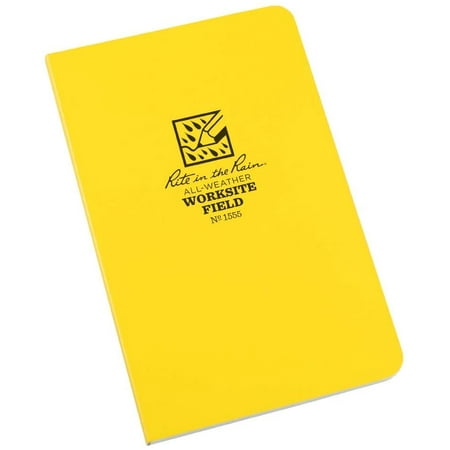 Rite in the Rain Weatherproof Worksite Soft Cover Notebook, 4 5/8" x 7 ...