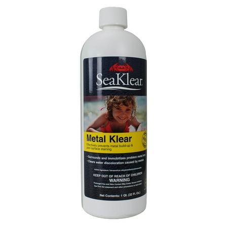 HaloSource SeaKlear 1110013 Metal Klear 1Qt Swimming Pool Stain Prevent ...